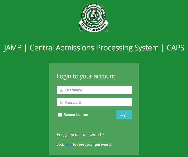 Admission Acceptance Not Done Through CAPS Is Useless JAMB NGScholars Admission Acceptance Not Done Through CAPS Is Useless JAMB NGScholars
